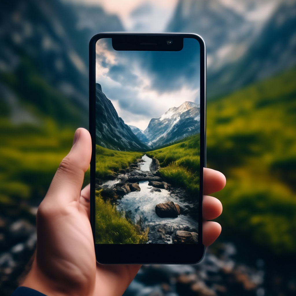 "Photo via nature phone" — image created in Shedevrum