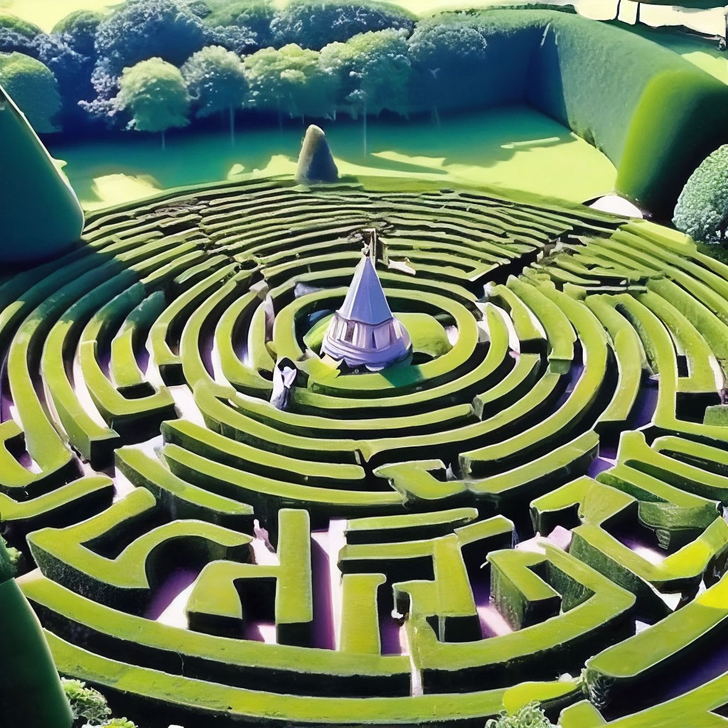 "Amazing maze 🌿 The Labyrinth of the World, located in the park, was ...