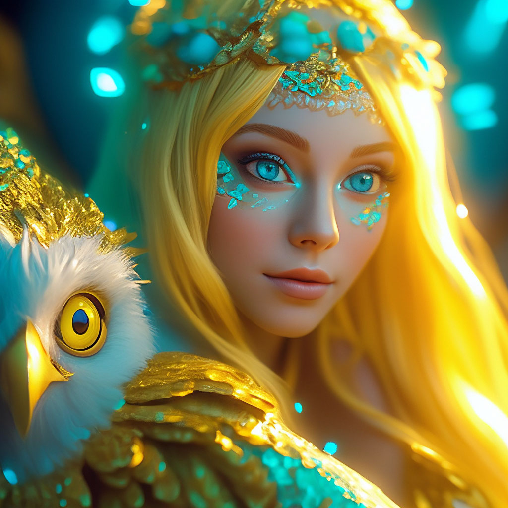 "Cute fabulous funny bug-eyed elf with huge burning eyes,long glued ...
