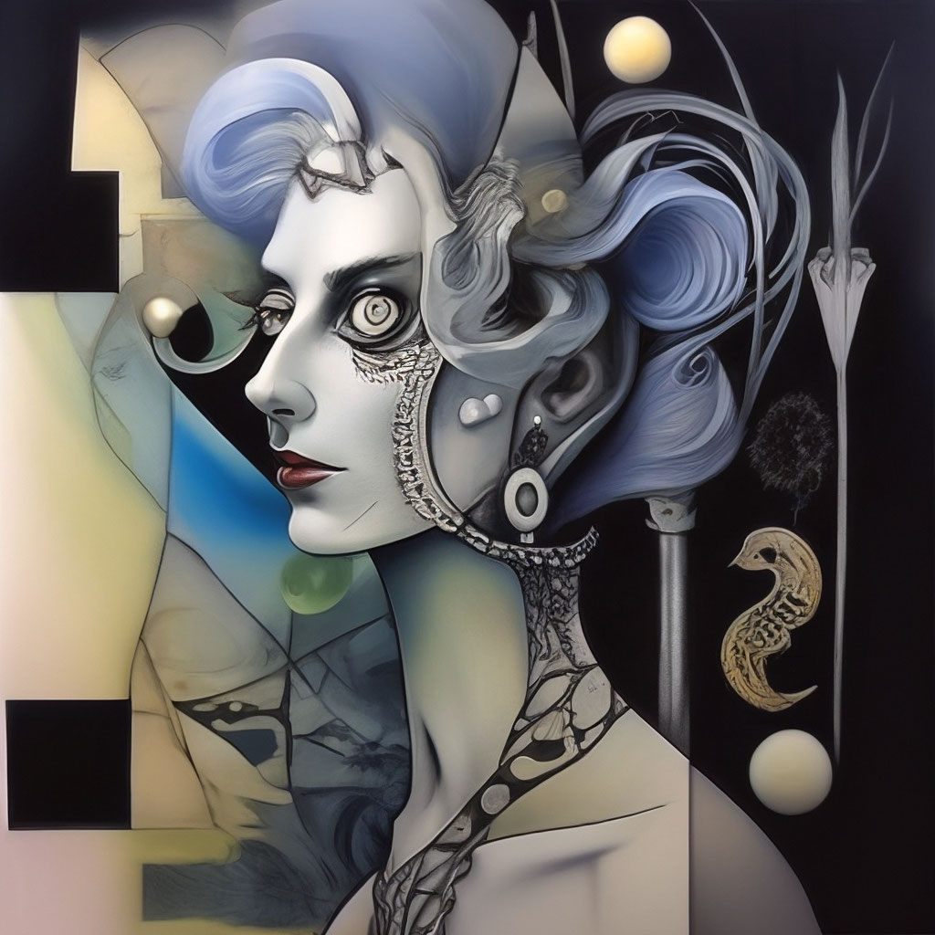 "Babaika favorite, grotesque, horror in the style of Dali, surrealism ...
