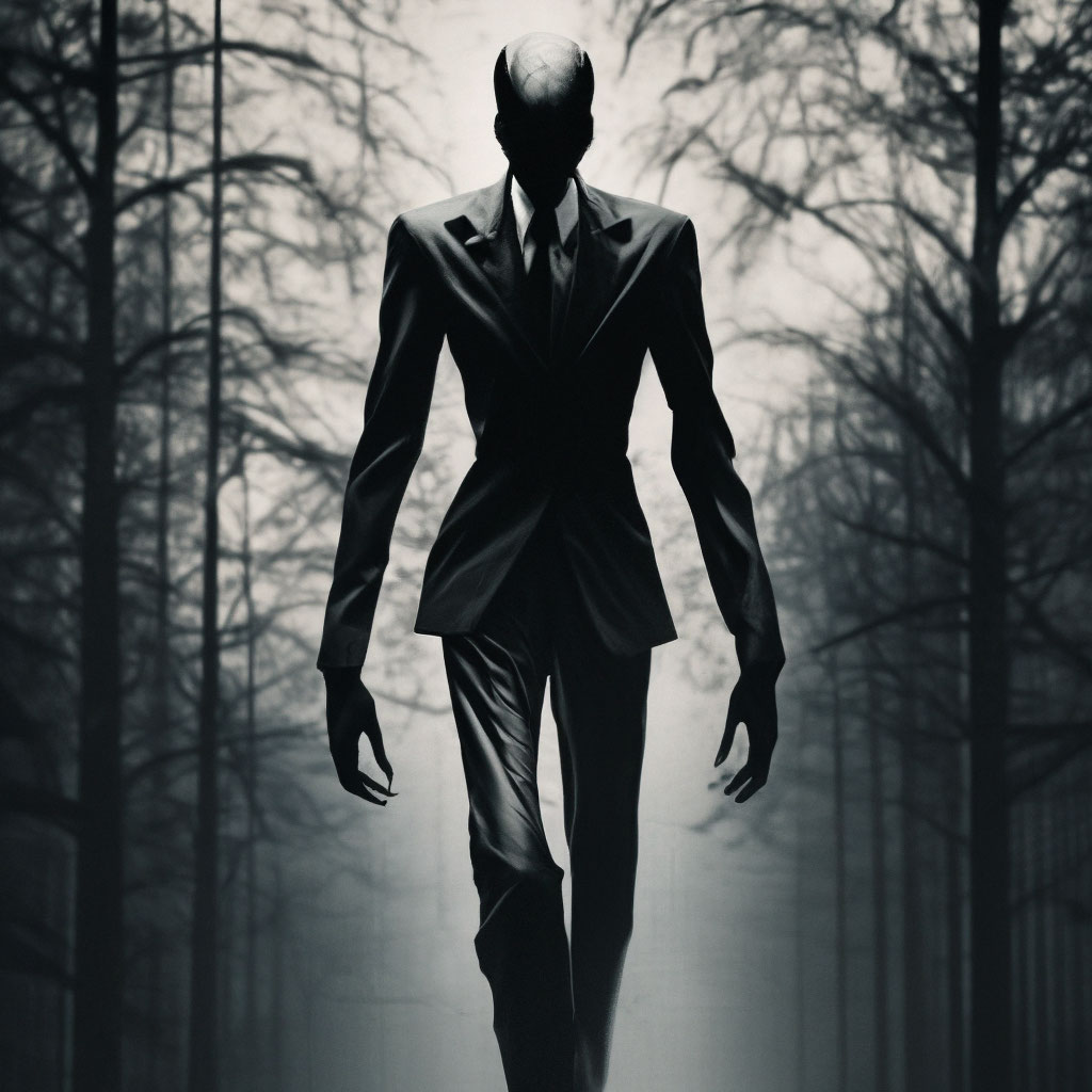 "Slenderman with very long arms fear horror high detail strokes ...