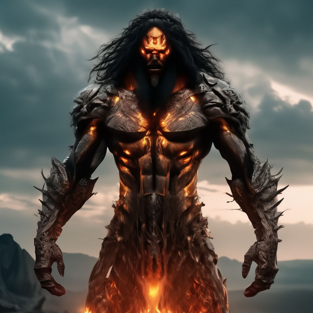 "Sinister Bloodthirsty Huge Terrifying Ancient Prehistoric Giant Man of ...