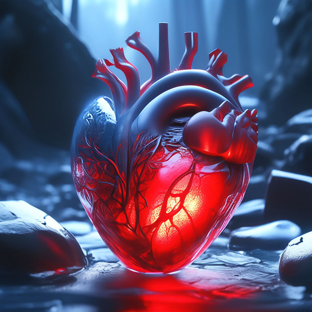 "Stone, cold heart, + red vessels are very beautiful, 5d, dark.fantasy ...