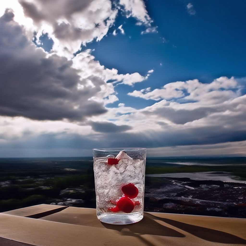 "Taste of the sky" — image created in Shedevrum