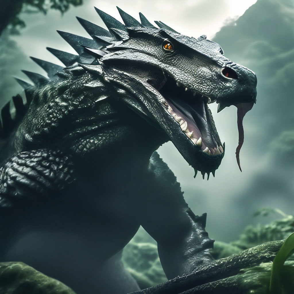 "Combine a bird of prey with a monitor lizard and with a large venomous ...