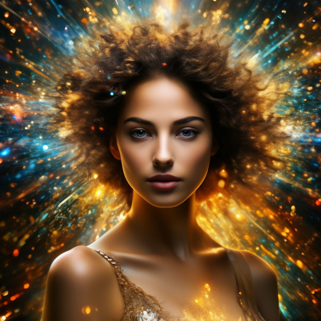 "Shimmering sparkling precious reality astral" — image created in Shedevrum