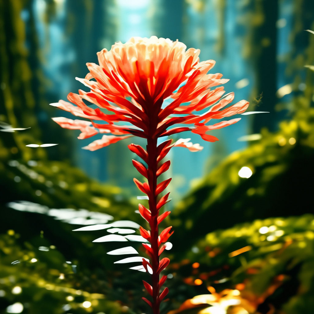 "Fern flower, ISO: 600" — image created in Shedevrum