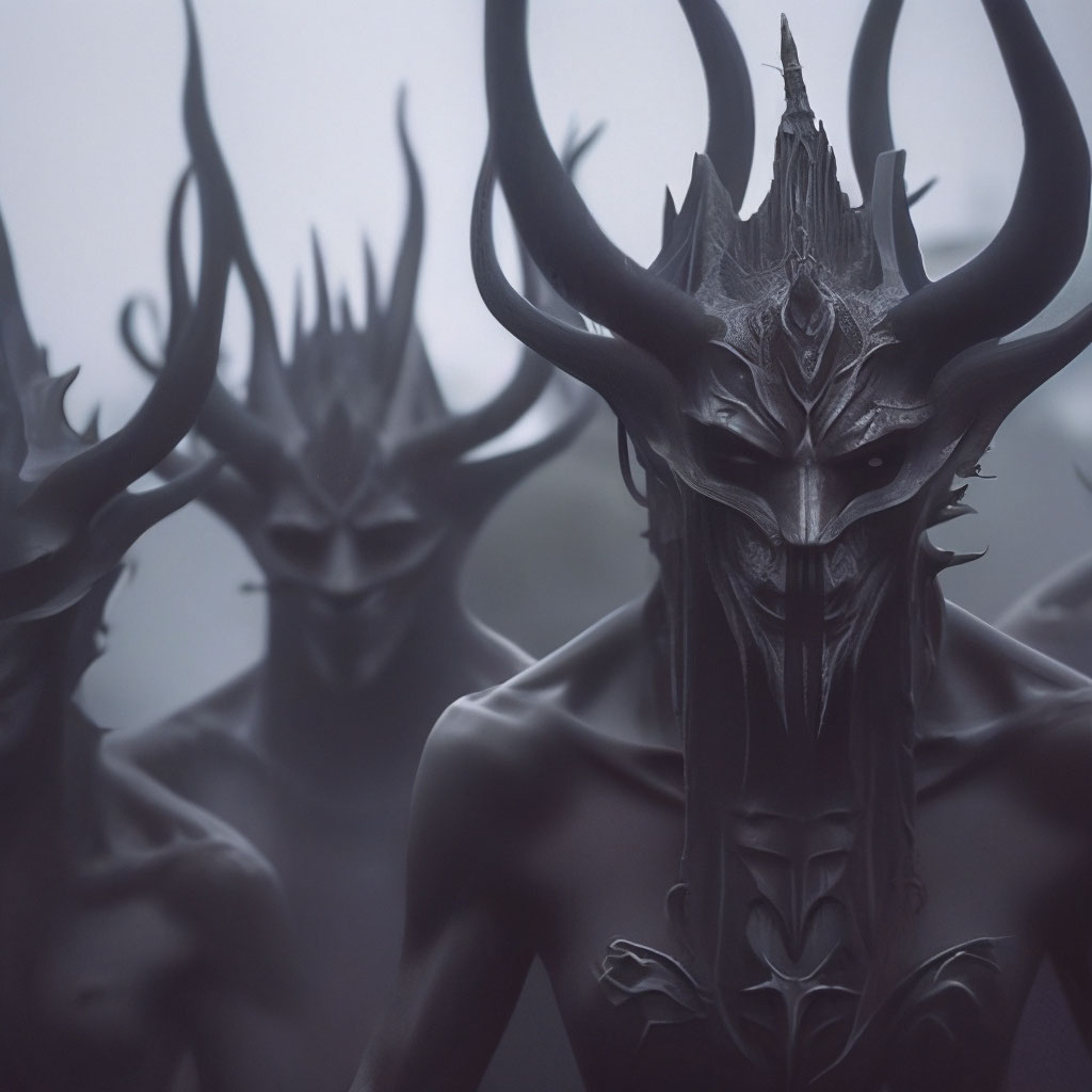 "Very good demons" — image created in Shedevrum