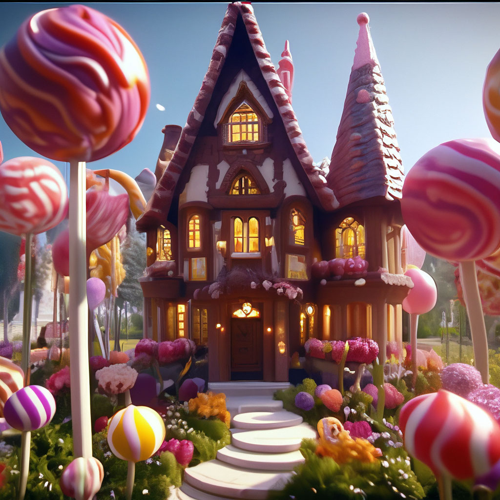 "High quality video, the best video, 4K, a fabulous house of sweets ...