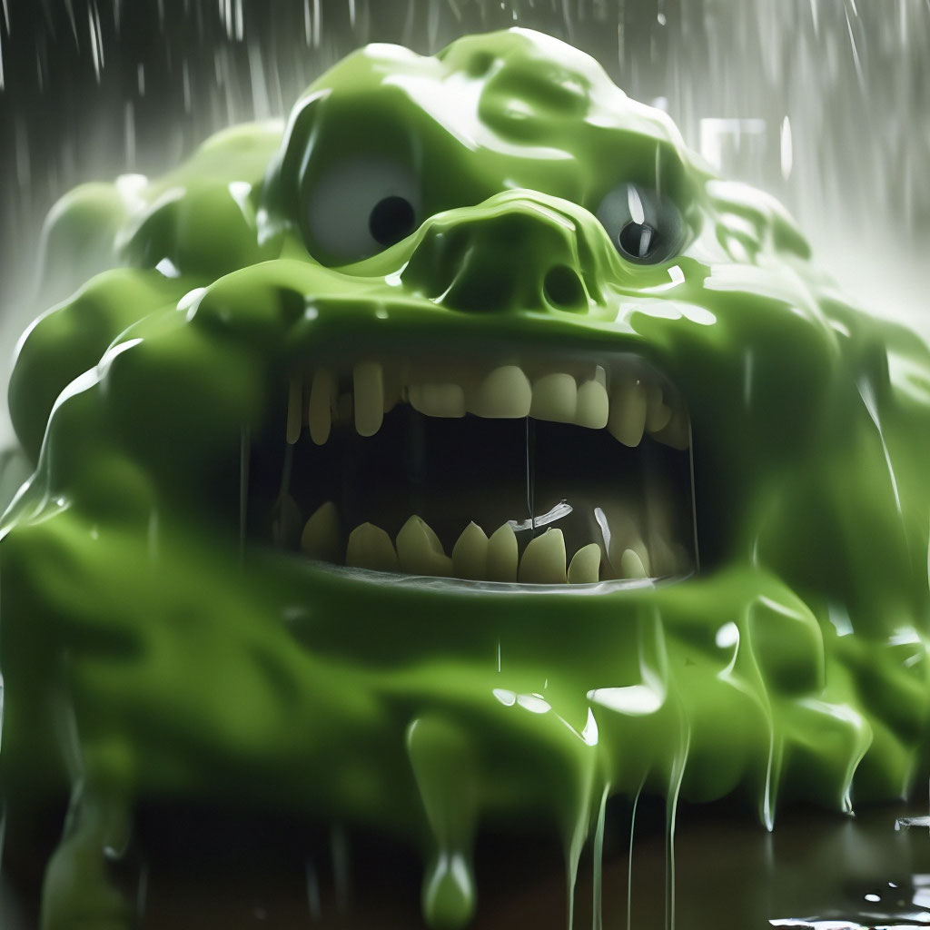 "A hyperrealistically greasy nasty cloud pours acid rain and laughs ...
