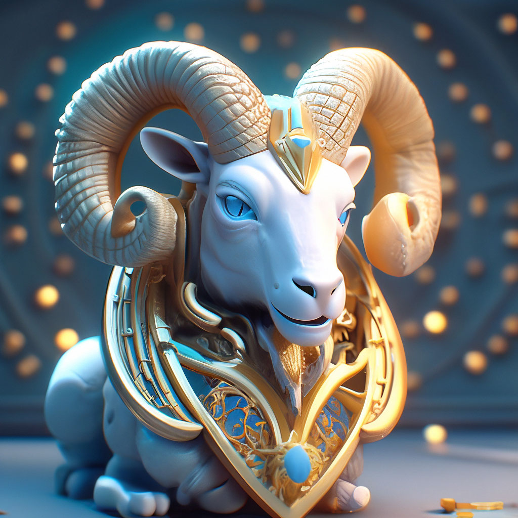 "Zodiac sign capricorn,anthropomorphic,hyper detail,super realistic,3d ...