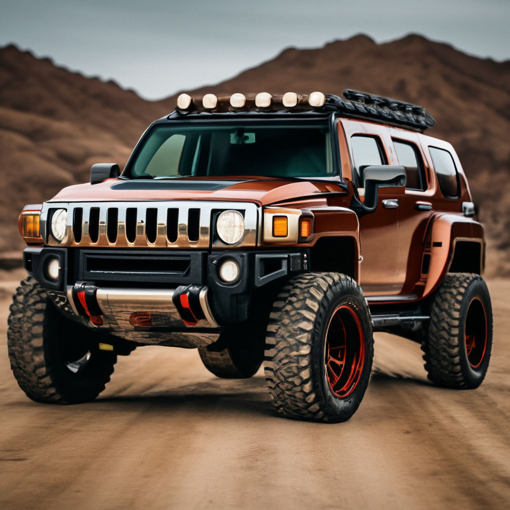 "HAMMER H3 TUNING SPORT OFF ROAD" — image created in Shedevrum