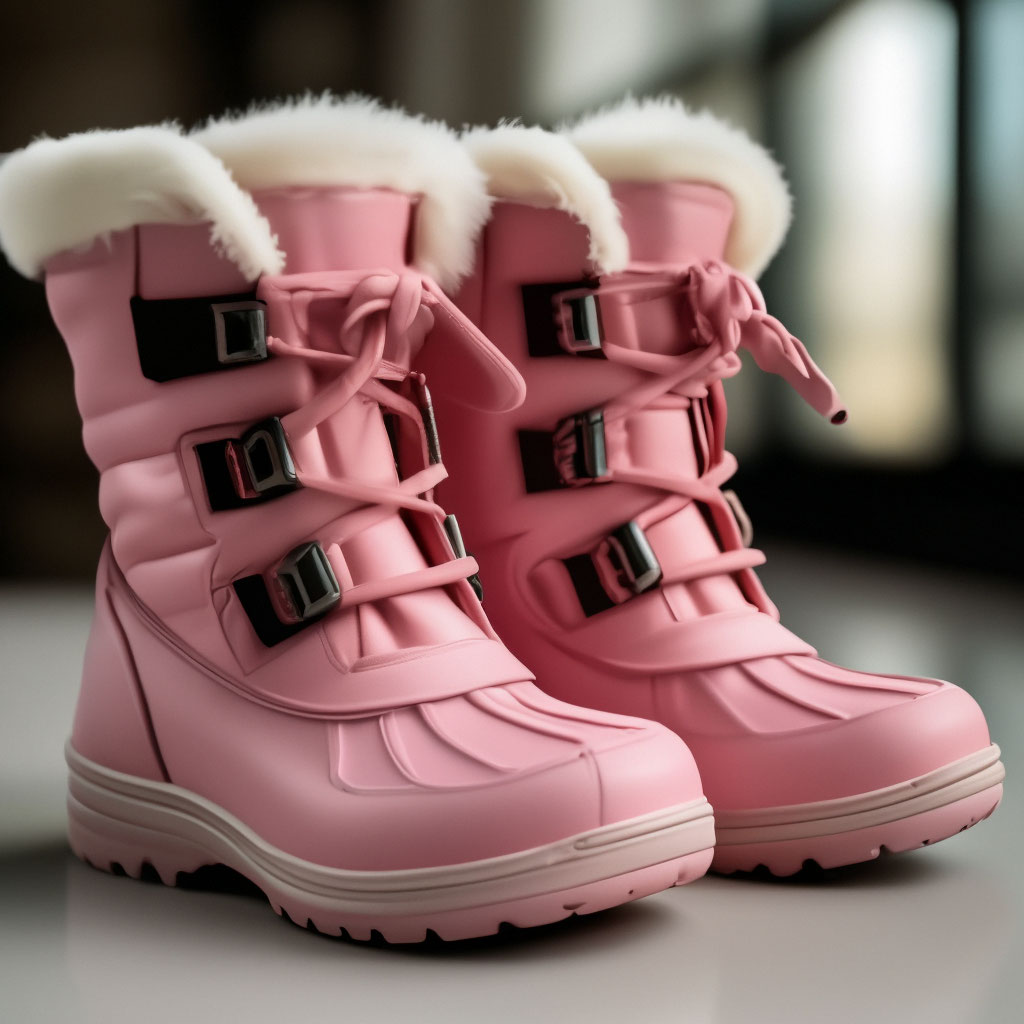"A pair of pink children's winter boots, by Kuno Veeber, modernism ...