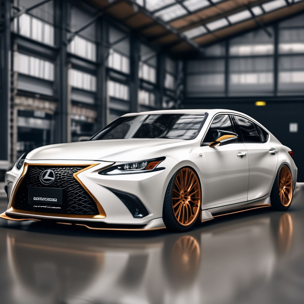 "LEXUS ES tuning. , beautiful, realistic, close-up, professional photo ...