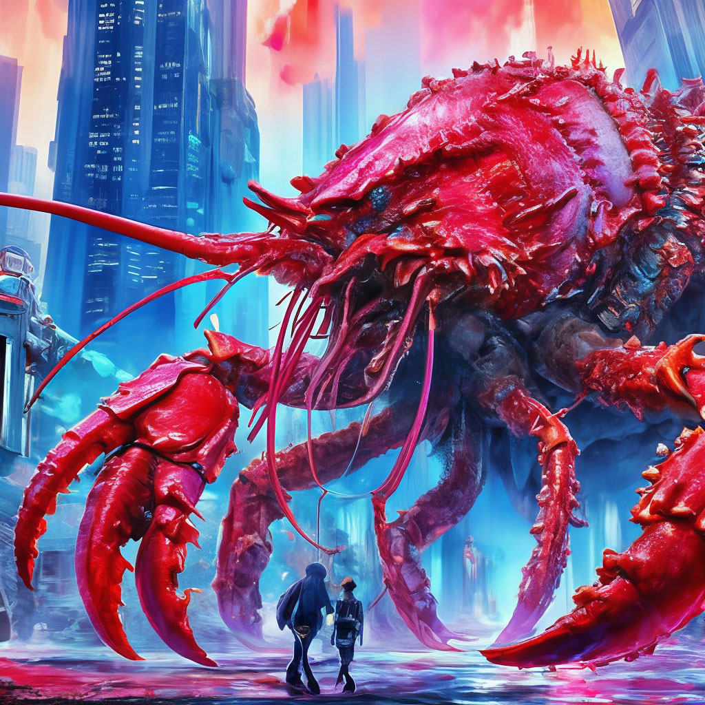 "A huge red lobster destroys the metropolis: hyperdetalization of ...