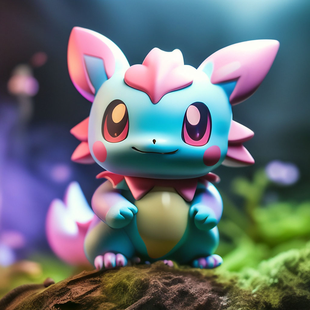 "Cute cute Pokemon" — image created in Shedevrum