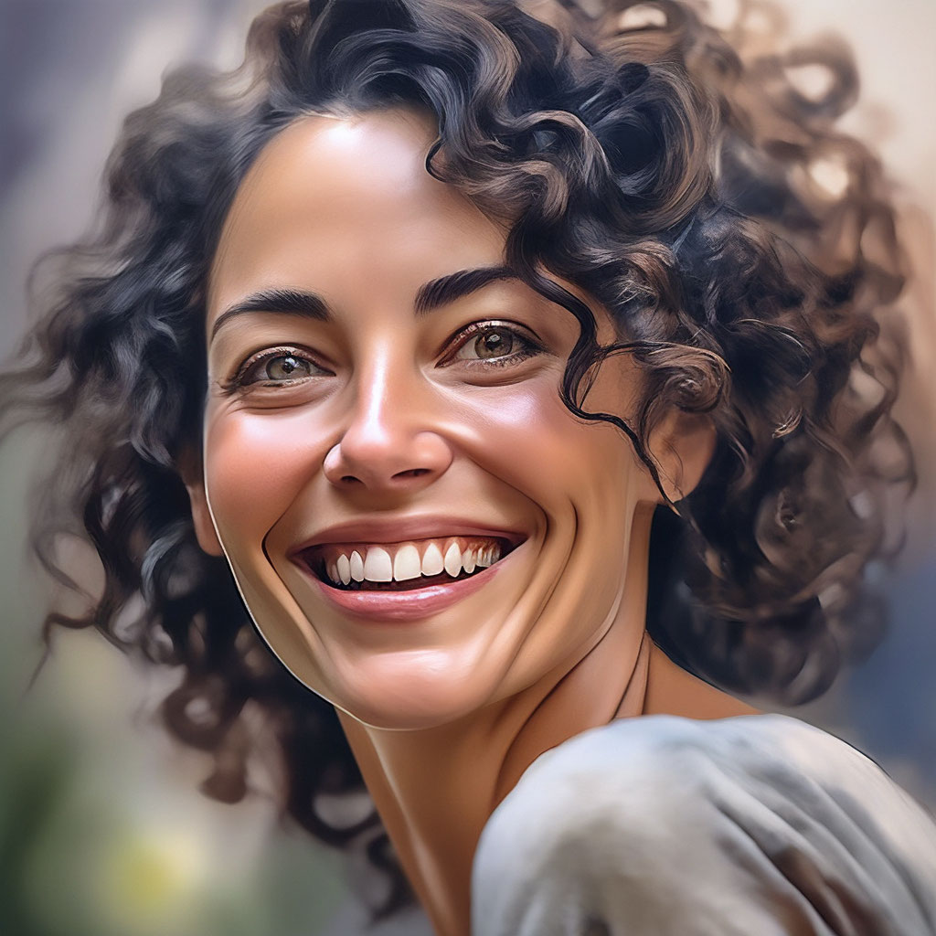 "Photo portrait, hyperrealism, a very beautiful woman in years ...