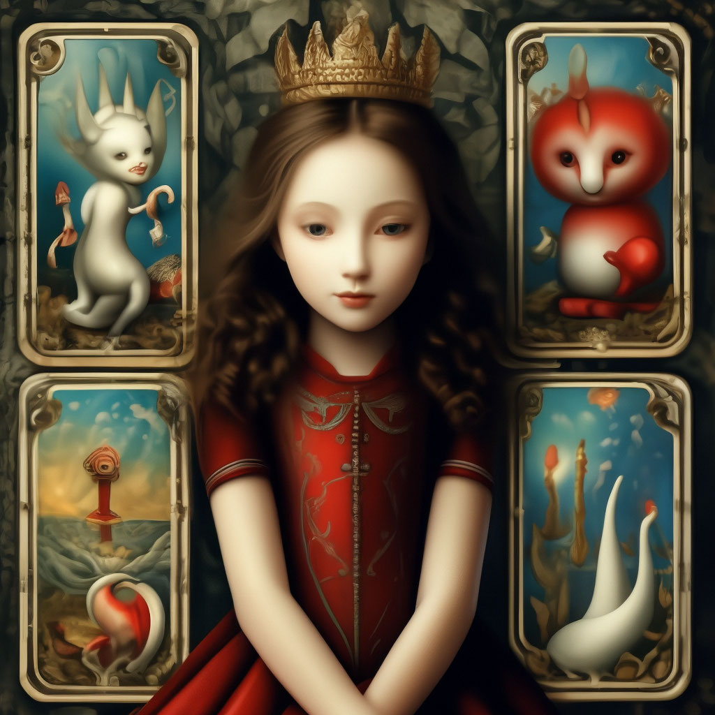 "A deck of Tarot cards by Nicoletta Cecolli" — image created in Shedevrum