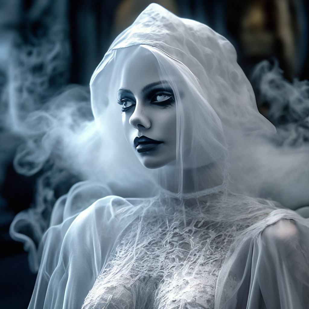 "Foggy ghost, transparent body: 128k, 1/100s, f/2.5, ISO 3600, HDR10 ...