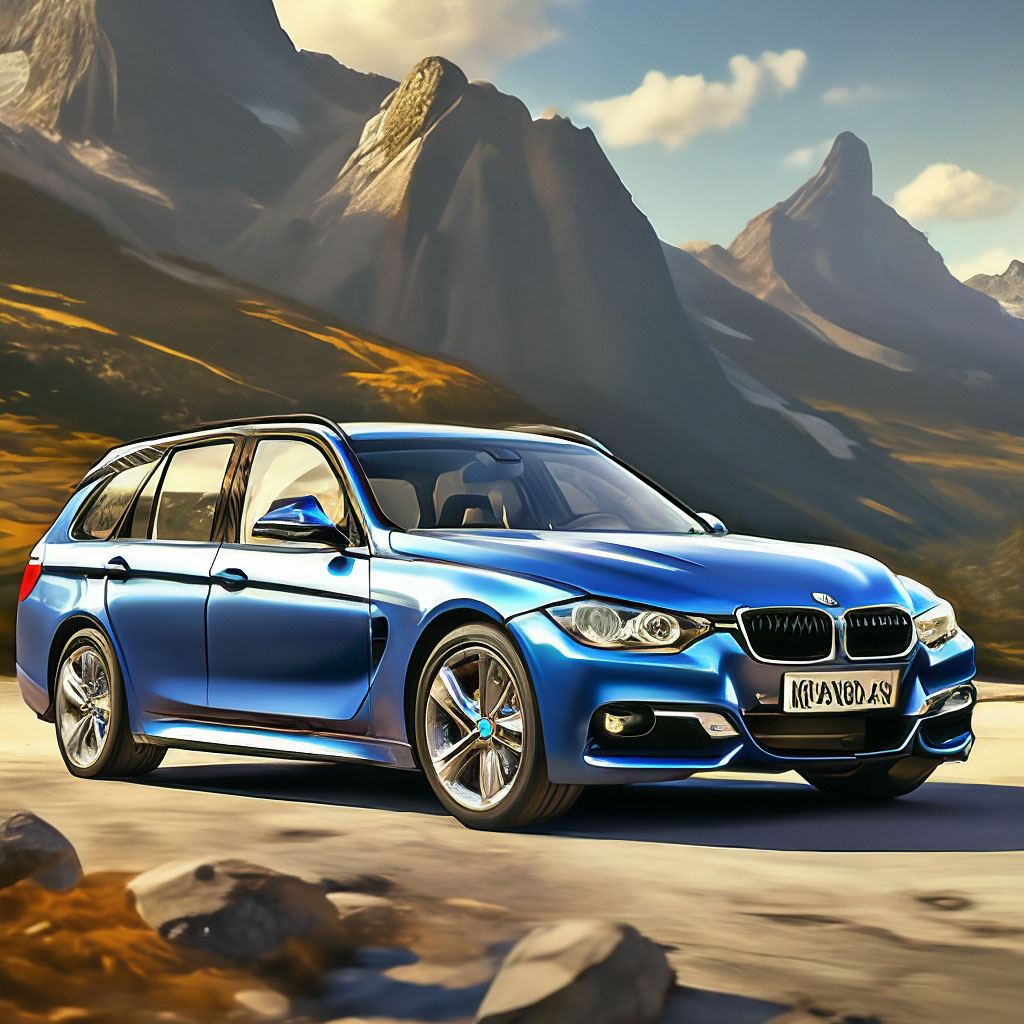 "BMW 3-series (f30), station wagon, realistic, high resolution ...