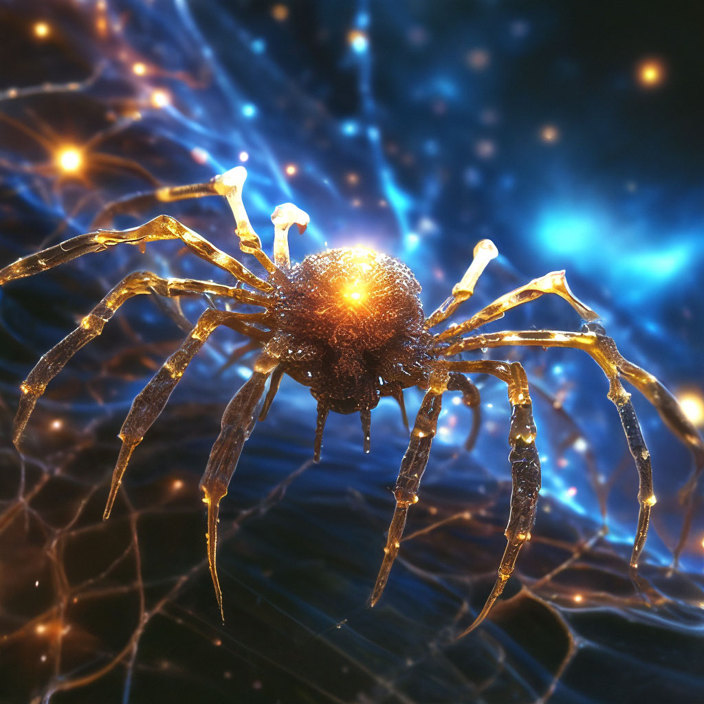 "Cosmic fractal spider, nebula, stars, light, mysticism" — image ...