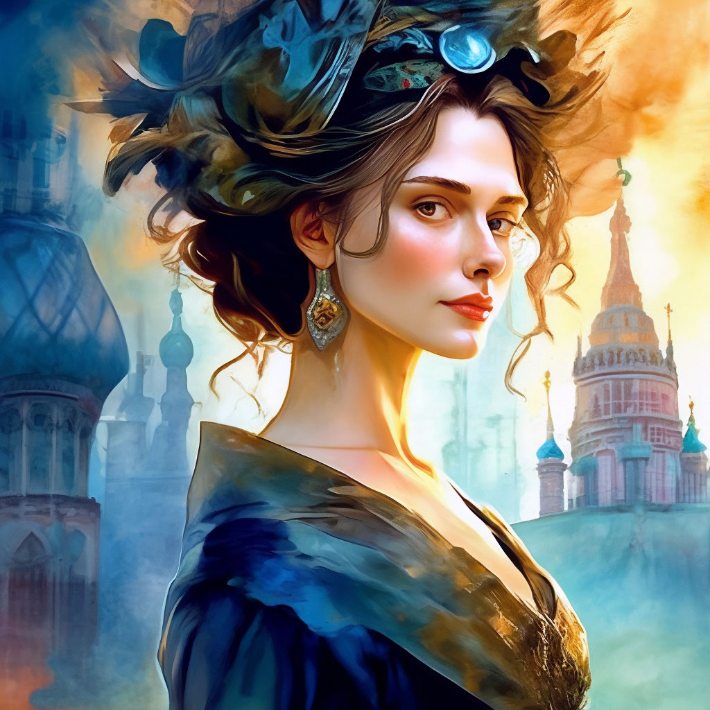 "Beautiful model, full-face, character "Anna Karenina" from the movie ...