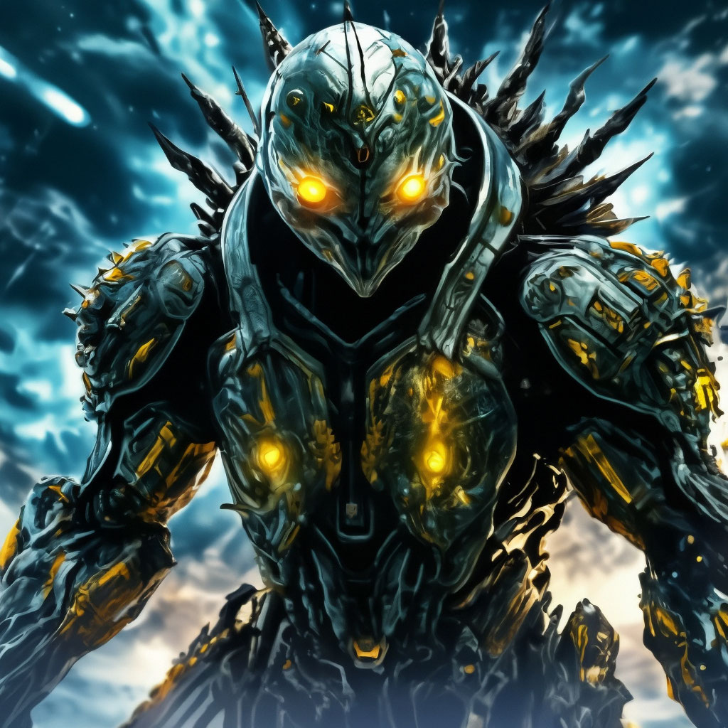 "Crazy cybernetic, biometric, spiky monster zombie mutant Ninja Turtle ...