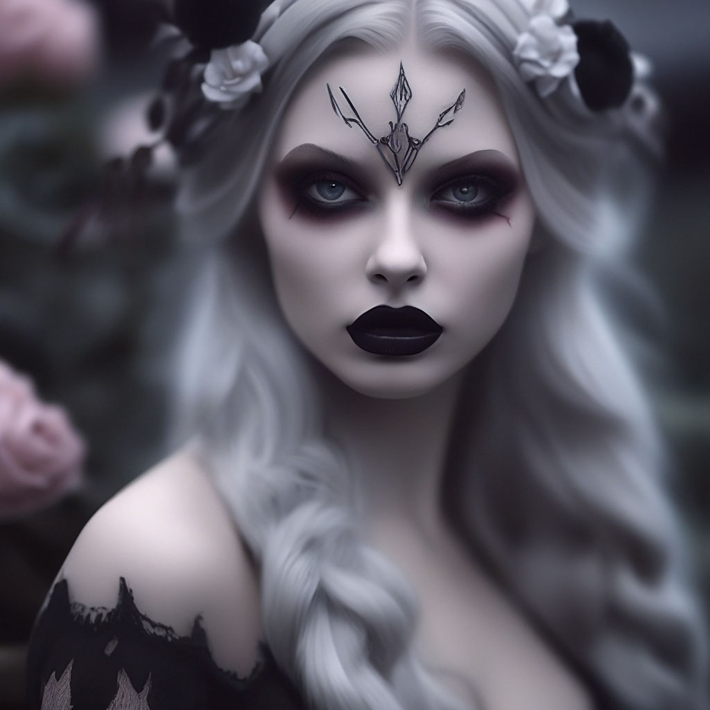 "Girl+halloween+gothic, photorealism, hyperrealism, horror, dark ...