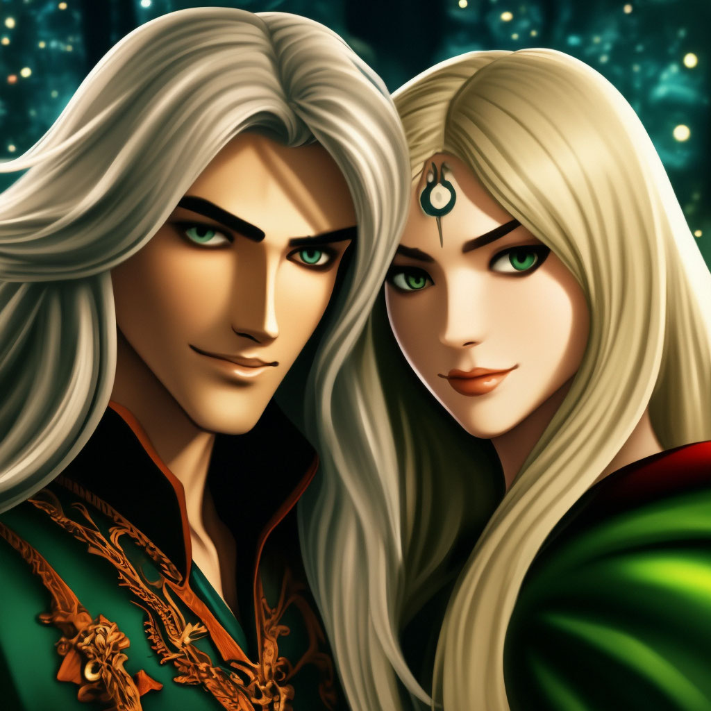 "Phobos and Elion Escanor Enchantresses cartoon" — image created in ...