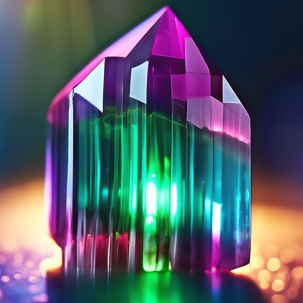 "Tourmaline , aesthetically pleasing, realistic, beautiful, close-up ...