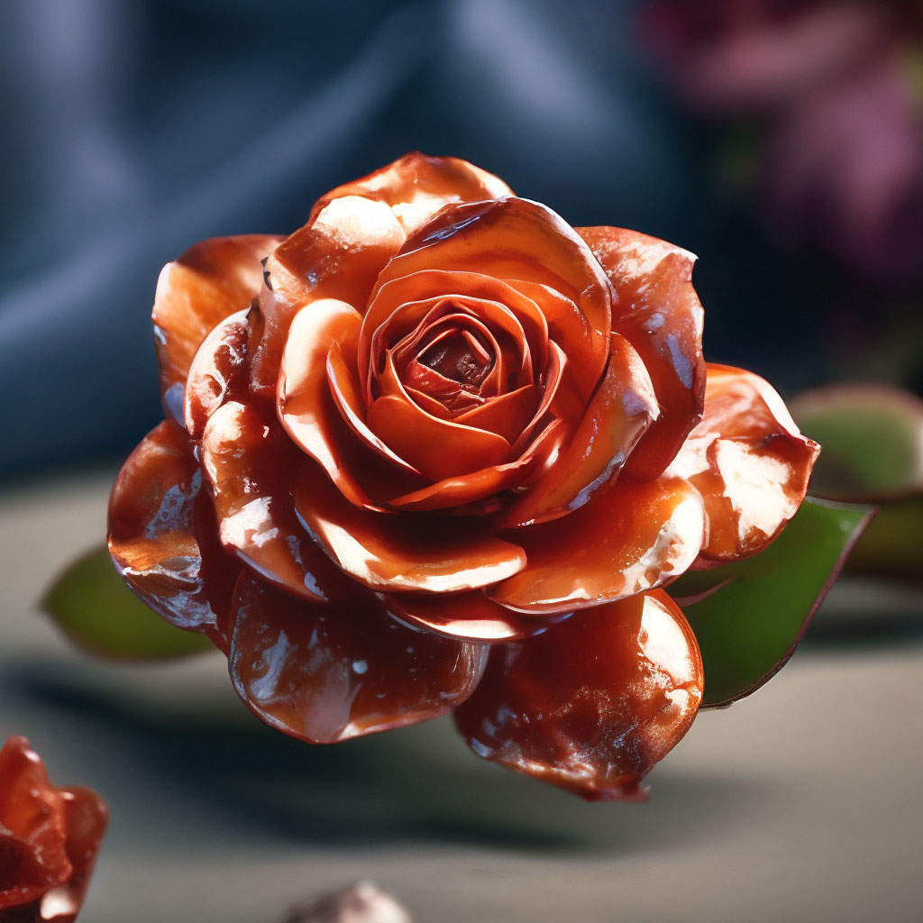 "Carnelian rose, beautiful, aesthetically pleasing, hyperrealistic ...