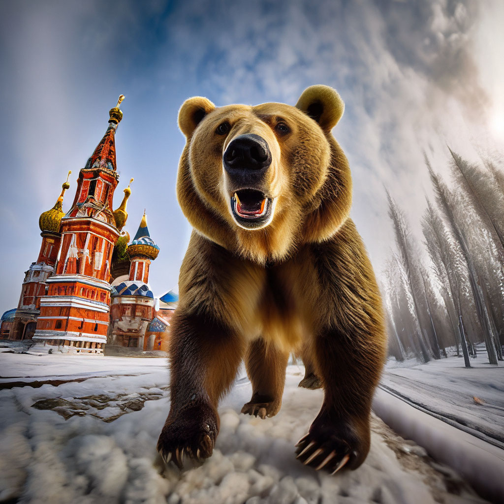 "Russian bear" — image created in Shedevrum