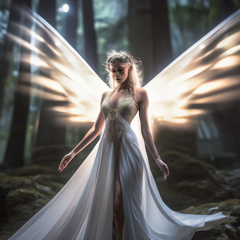 "The fairy of purity" — image created in Shedevrum