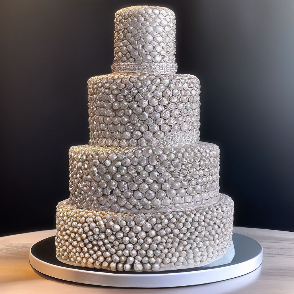 "Diamond cake is realistic" — image created in Shedevrum