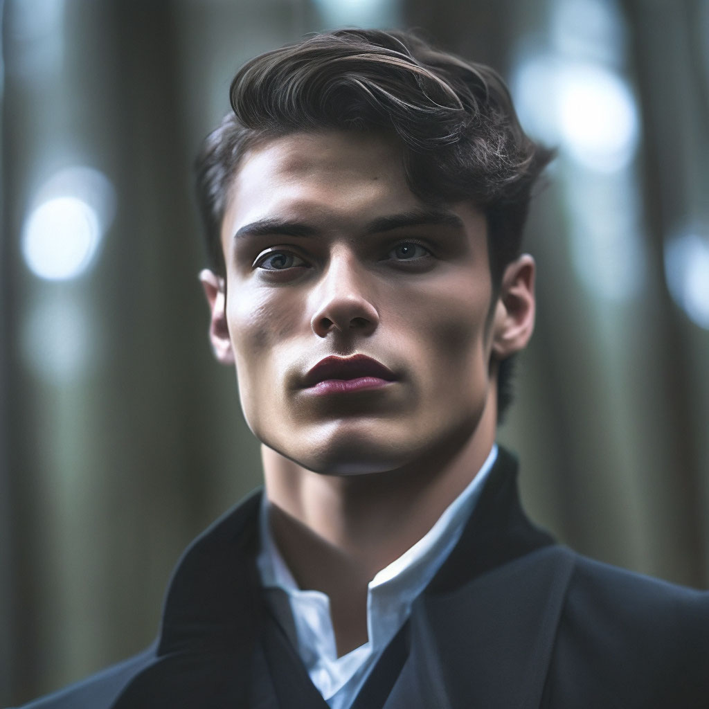 "Incubus, hot young guy, handsome, smooth face, self-confident look ...