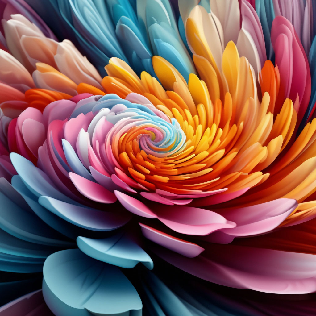"3d, 16k, monumental art, waltz of textures, voluminous, convex, flight ...