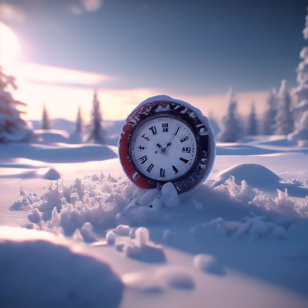 "The temperature is minus 35, it's very cold" — image created in Shedevrum