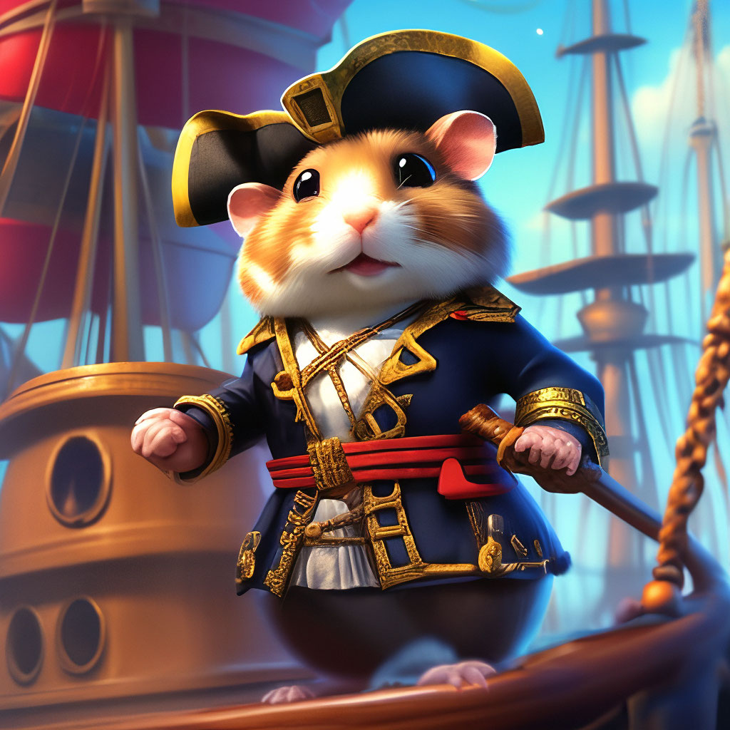 "The pirate hamster" — image created in Shedevrum