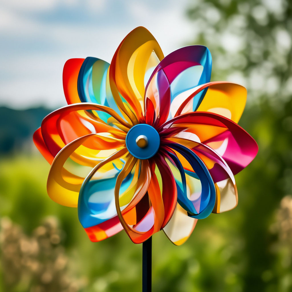 "Windmill wind spinner spinner, children's toy breeze, colorful ...