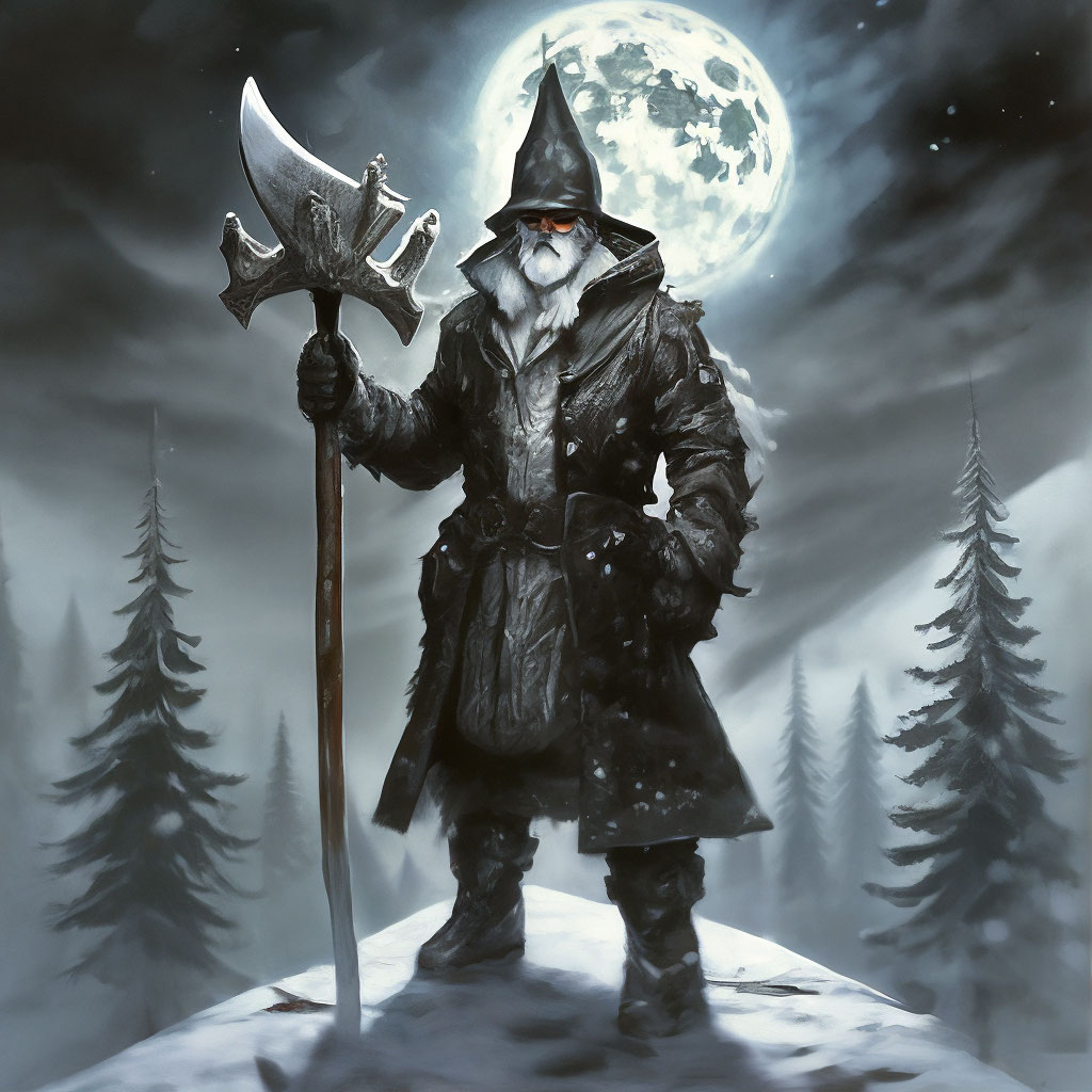 "A GLOOMY, BRUTAL HUMANOID SNOWMAN IN A HAT AND A DARK RAINCOAT ...