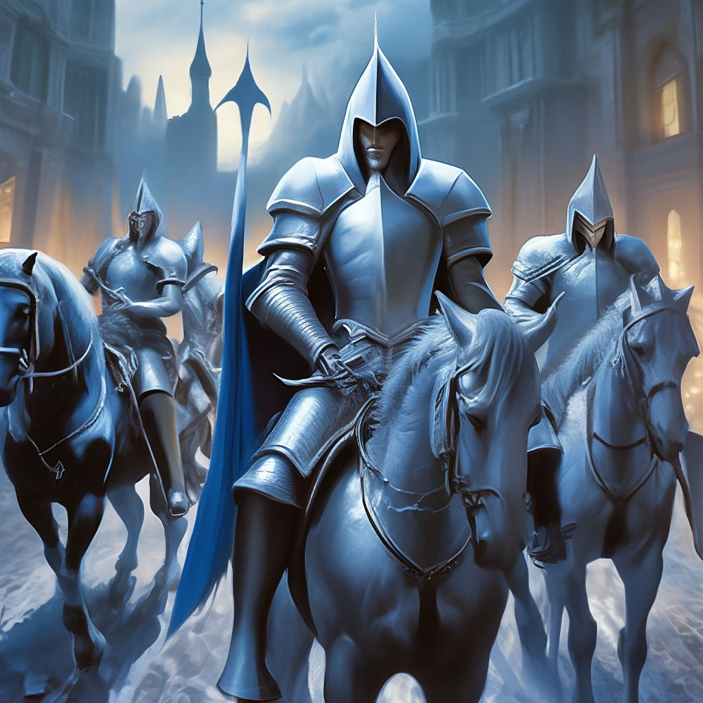 "A bunch of vampires come into the city, knights in silver armor and ...
