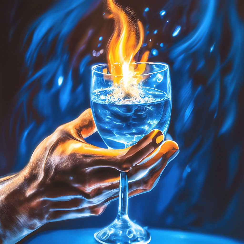 "I raise this glass to you, friends In the hand, a glass with a magic ...
