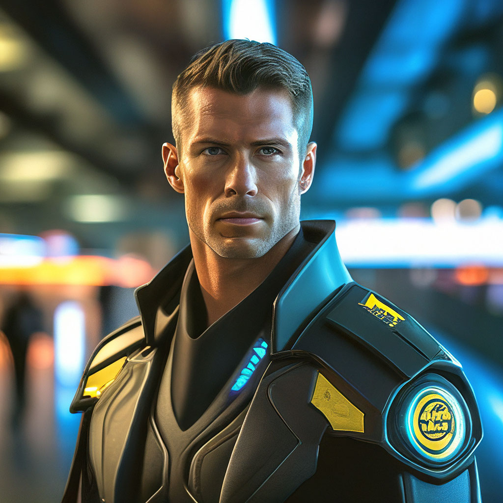 "Australian Union, Man, Cyberpunk, Portrait, looking straight, 8k, high ...