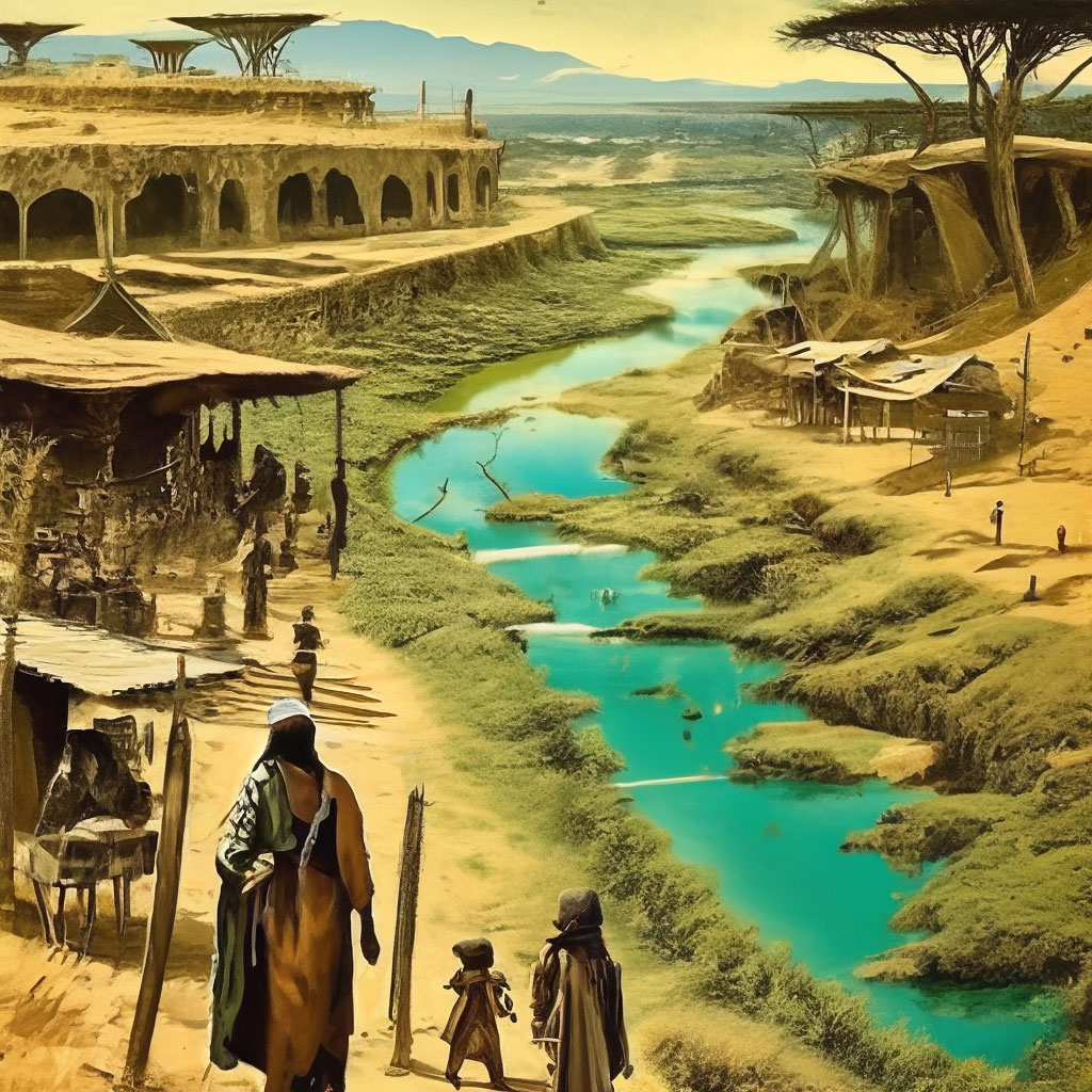 "Documentary illustrations of the traveler. Fantasy in the style of a ...