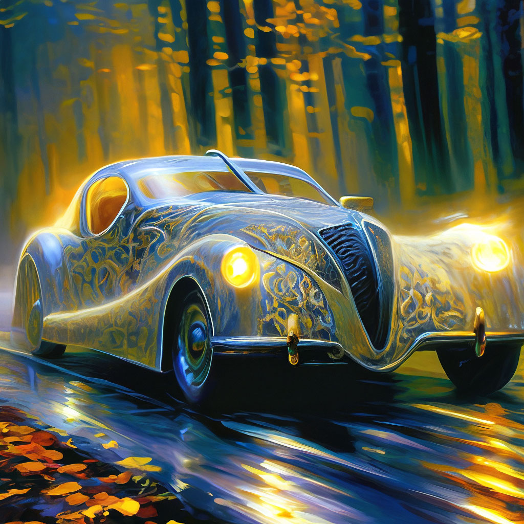 "Carving from the coolest car,bright, subtle, filigree, beautiful ...