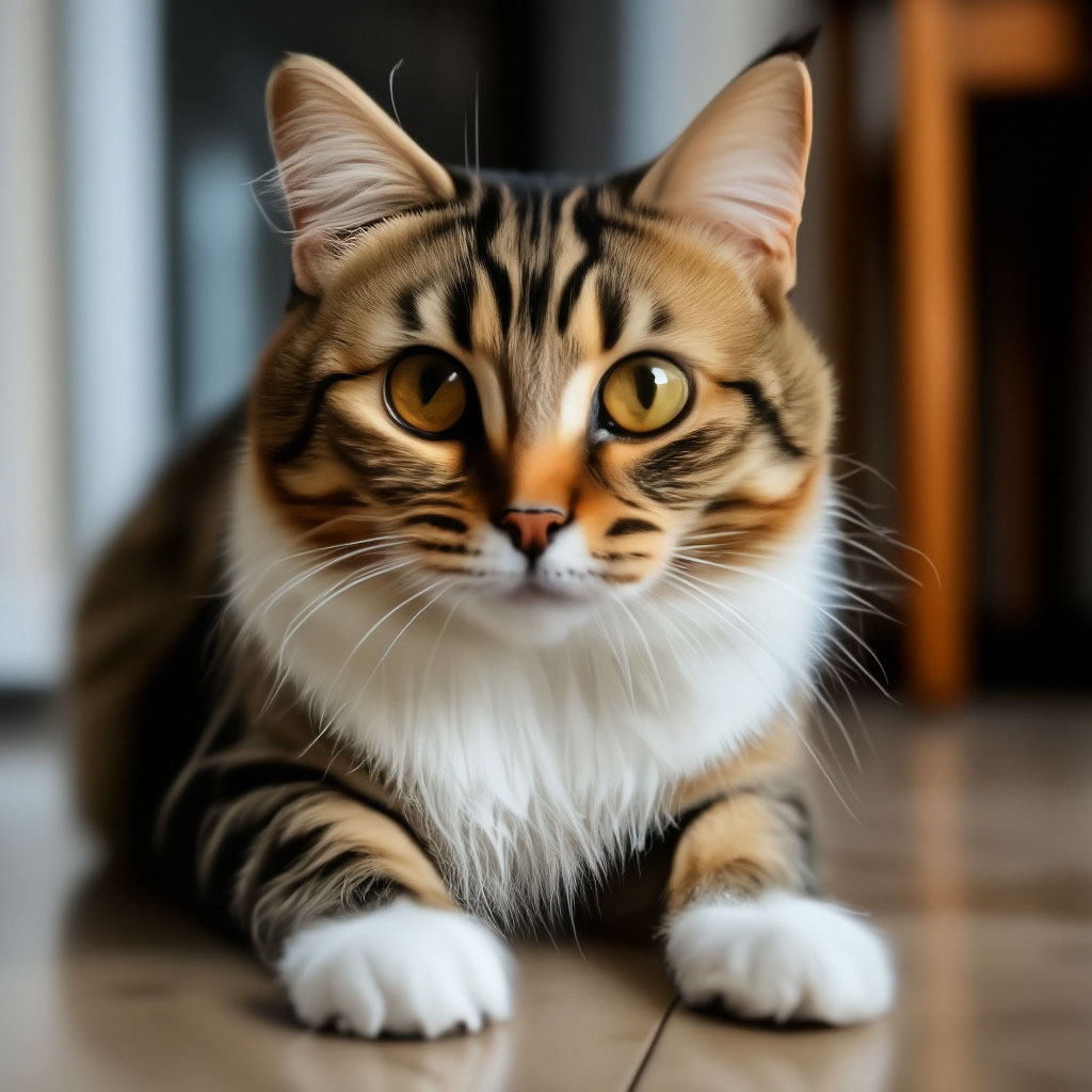 "A cat named Pasha is playful and cute" — image created in Shedevrum