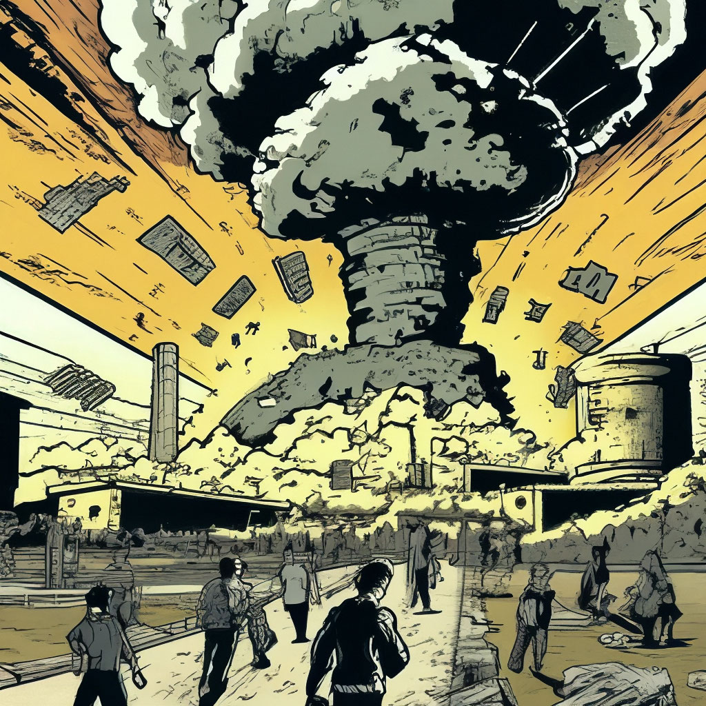 "The moment of the explosion of a nuclear reactor 🤯💀 , city, explosions ...