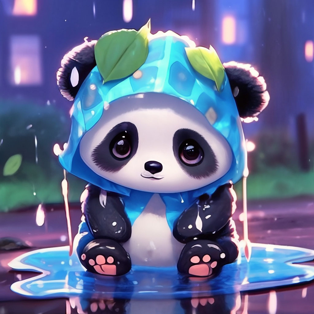 "We will get 100 subscribers!! Sweet, sad. ,fluffy ,kawaii panda, sad ...
