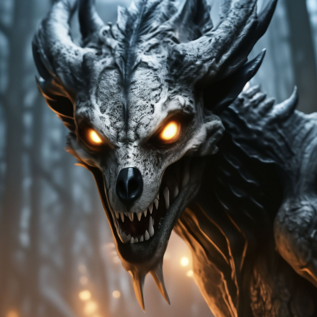 "Gothic style,in a predatory leap,mutated hybrid death claw+wendigo ...