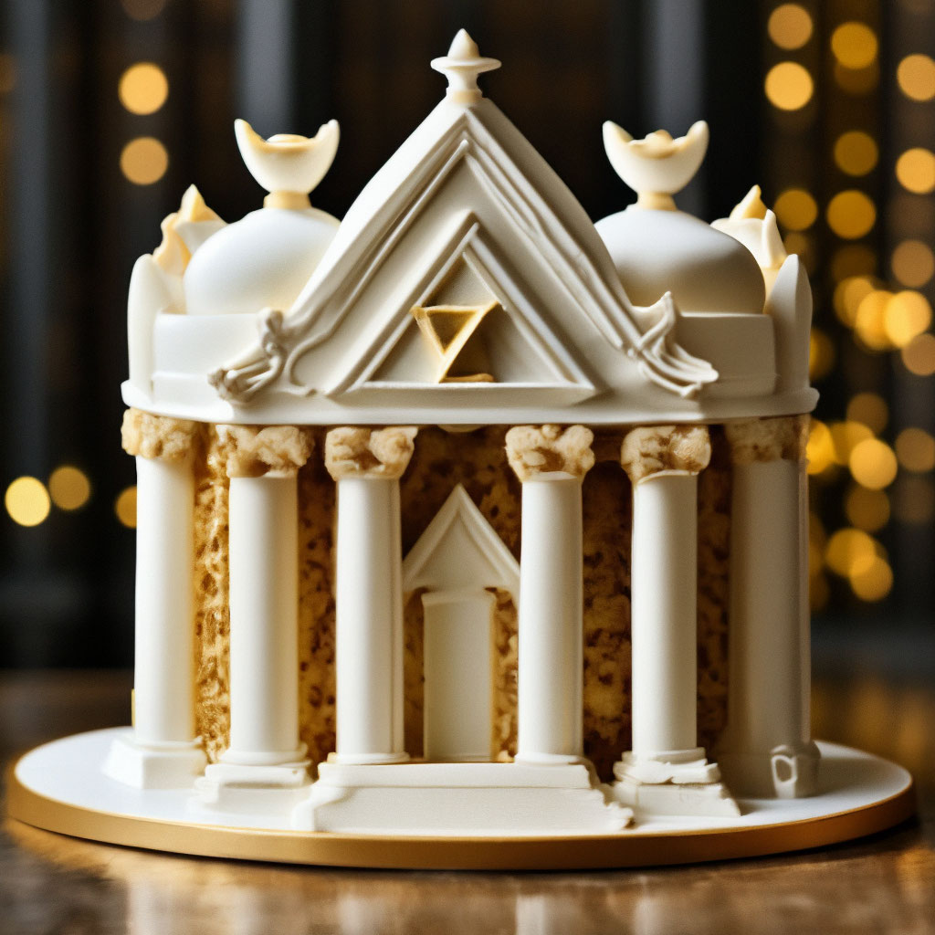 "Golden banana sponge cake in white chocolate glaze with almonds in the ...